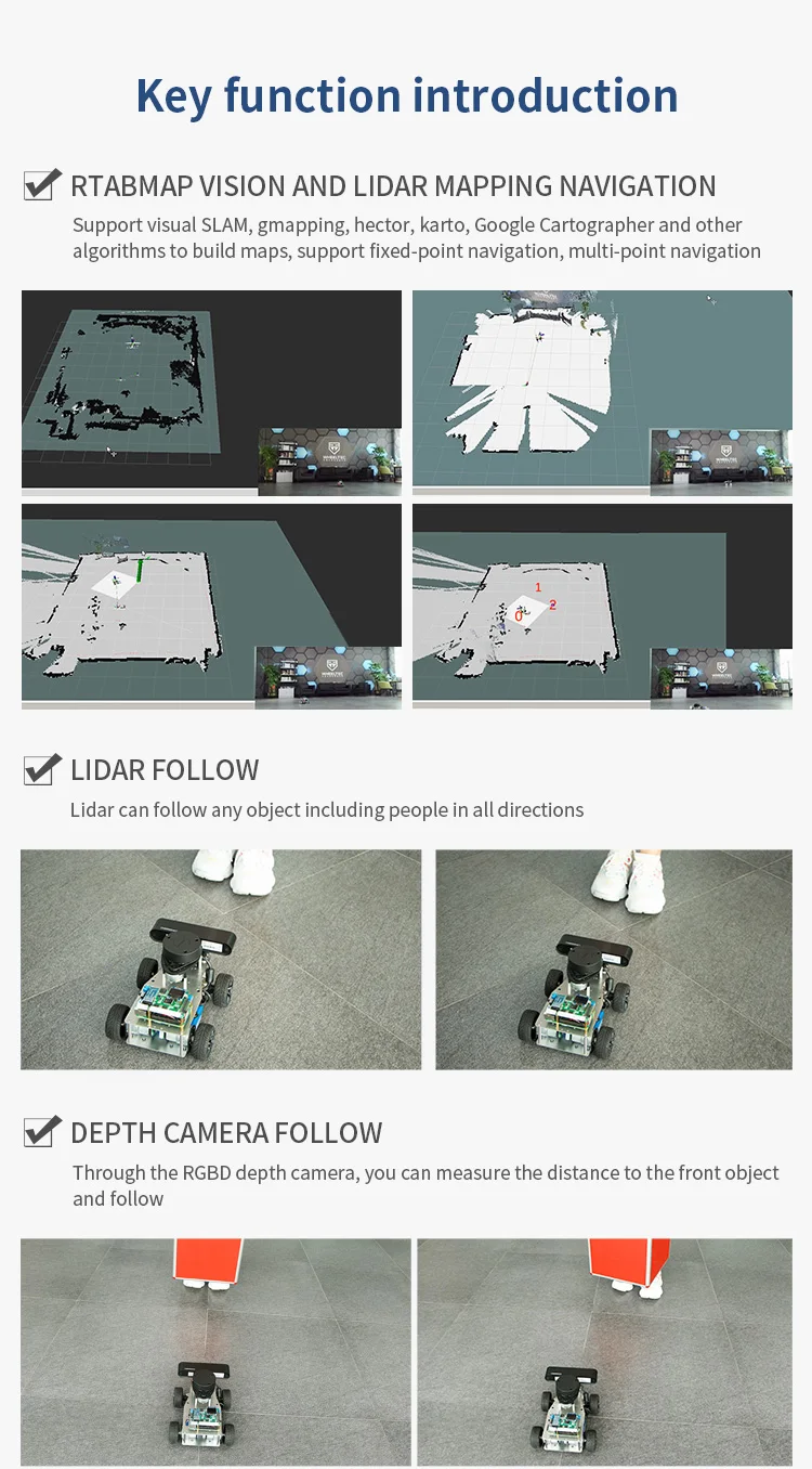 Raspberry Pi ROS Robot Car - ROS Educational Robot, Provide Raspberry ...