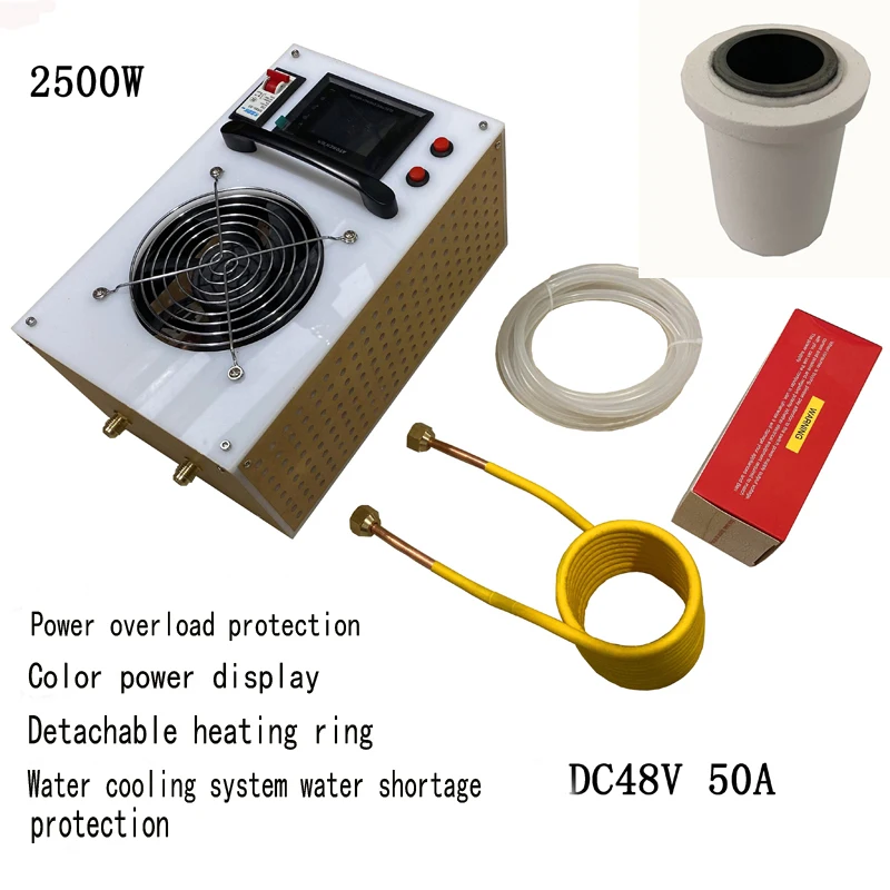 New-version-2500W-ZVS-Induction-Heater-High-Frequency-Induction-Heating-Machine-Metal-Smelting ...