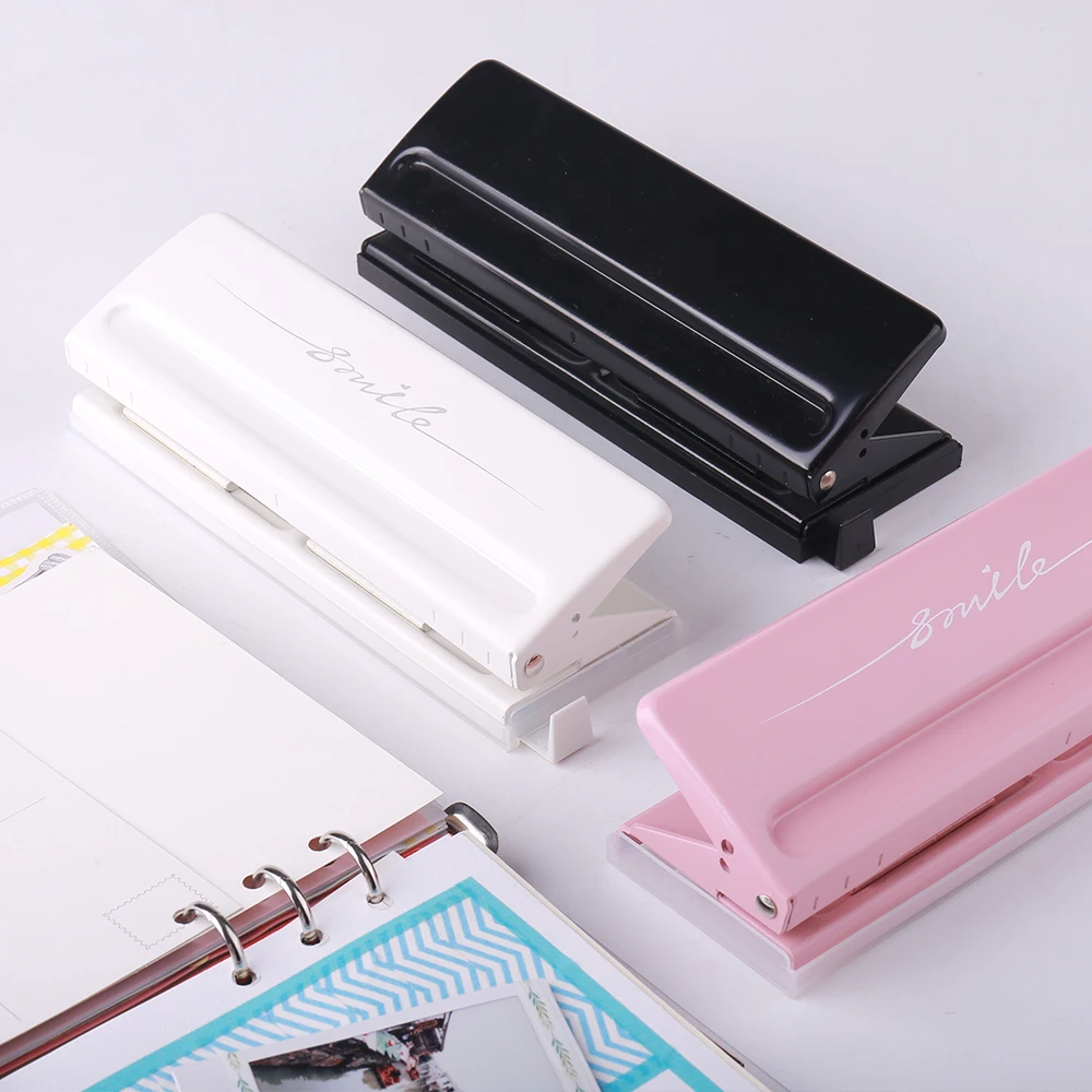 Office Supplies Adjustable Desktop Puncher for A4 A5 A6 B7 Dairy ...
