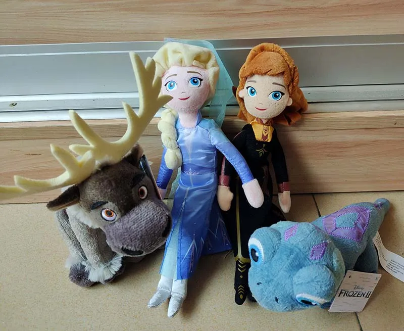 Disney-original-Princess-Elsa-and-Anna-Salamander-Plush-Stuffed-Toy ...