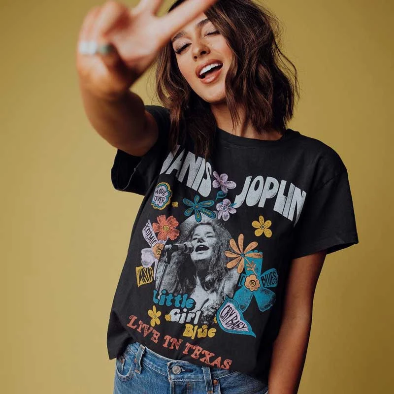 compacto menor ocupado remeras rockeras mujer Fatal Nosotros mismos Sonrisa