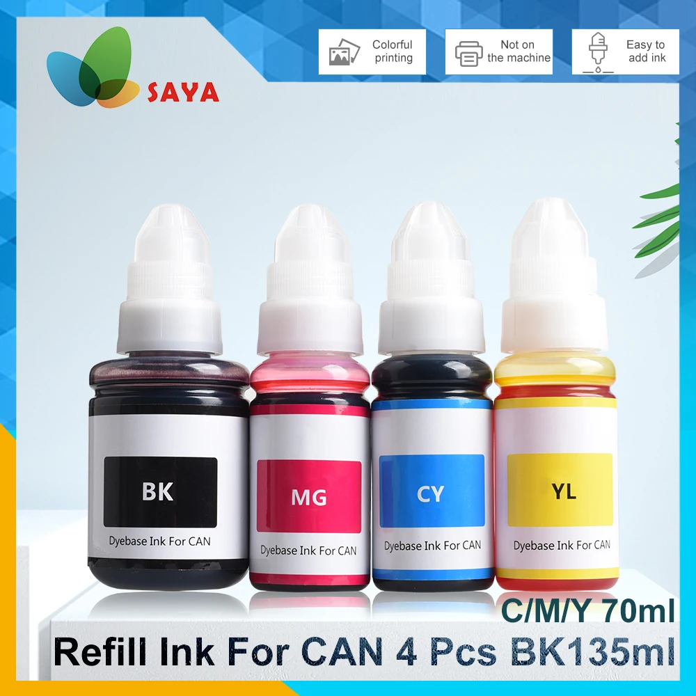 GI 490 Canon Printer Ink Refil Kit Printer Paint Pixma G1410 G2410 ...