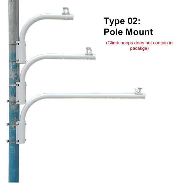 Outdoor Surveillance Camera extended bracket Wall Mounted Pole Mounts ...