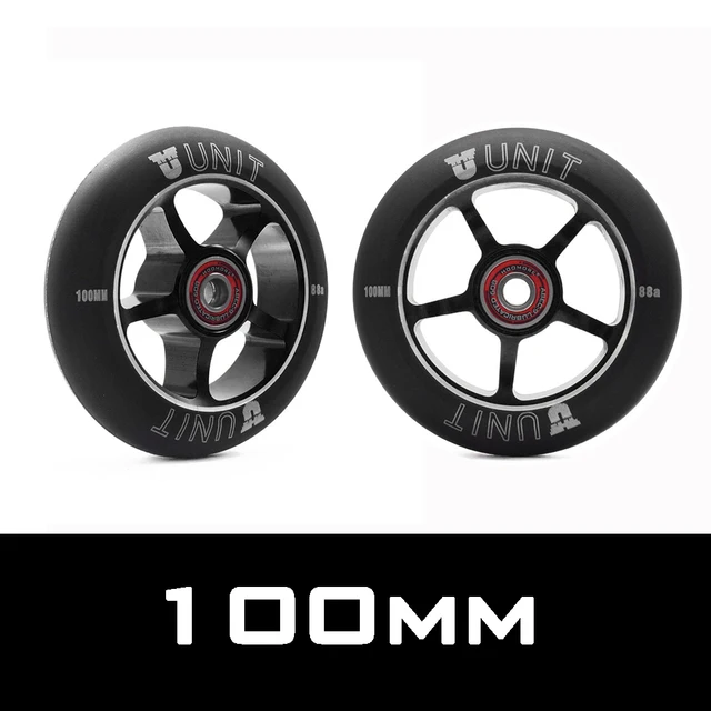 2 pieces Scooter Wheel Aluminium Alloy 88A 110mm 100mm MGP Scooter tyre ...