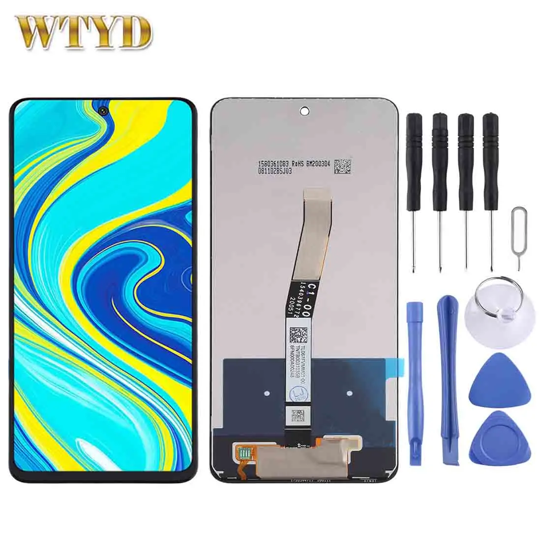 LCD Screen and Digitizer Full Assembly for Xiaomi Redmi Note 9S / Redmi ...