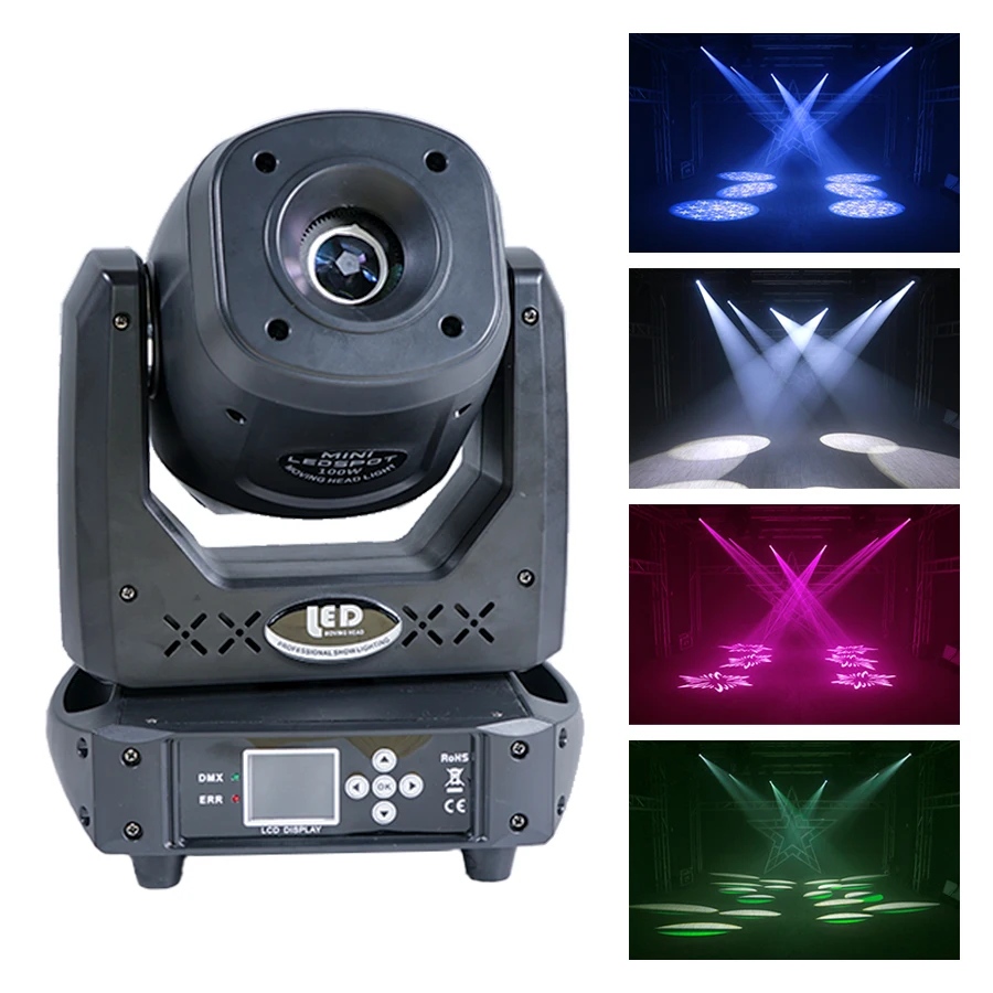 Moving Head 100w Led Dj Spot Quad 5 Face Prism Projector Stage Light ...