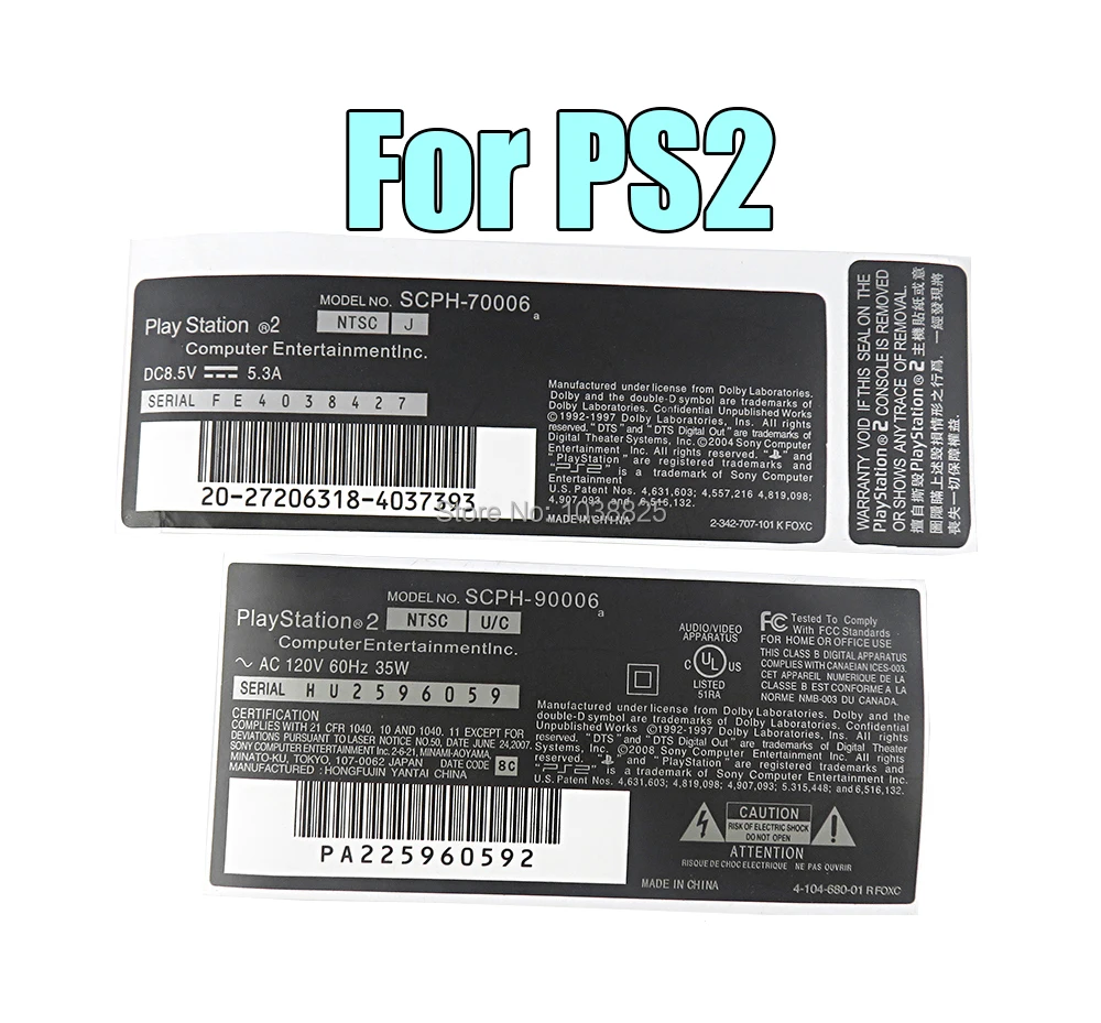 Etiqueta Adesiva Para Ps2 70000 90000, Adesivo De Console E ...