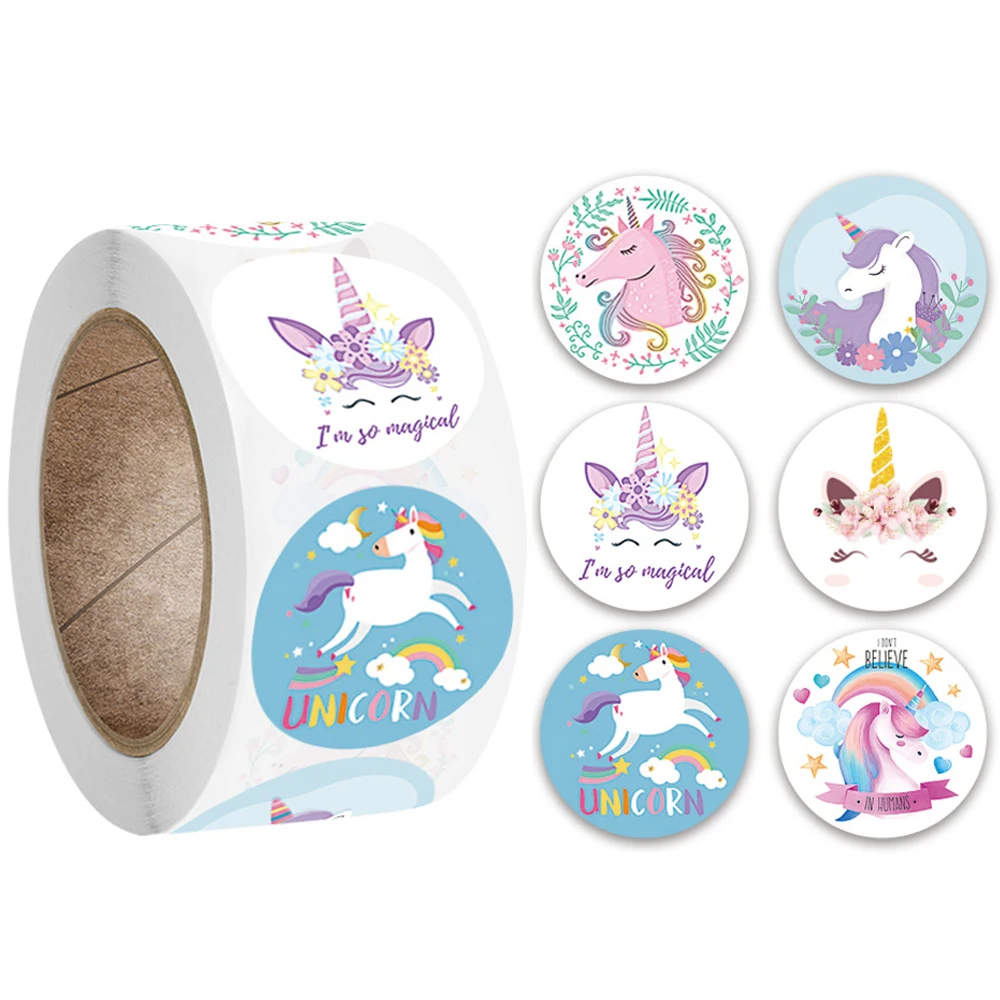 Cute Cartoon Animal Unicorn Sticker kids Reward Sticker Gift Decoration ...
