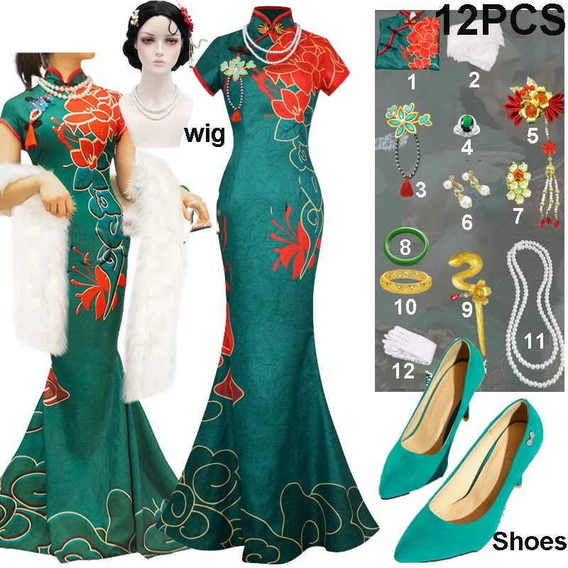 Game Identity V The Geisha Michiko Cosplay Costume Anime Hunter Lady ...