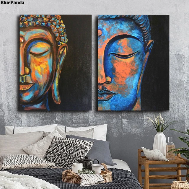 Buddha Half Face Painting