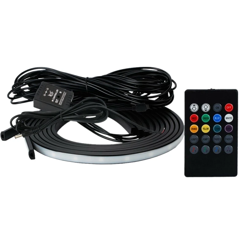 8 Color LED Strip Under Car Tube Underglow Underbody System Neon Lights ...