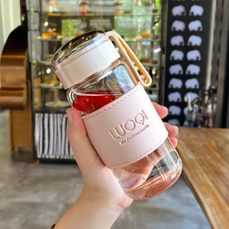 340ML-480ML-Portable-Cute-Heat-Resistant-Glass-Bottle-For-Drink-Cold ...