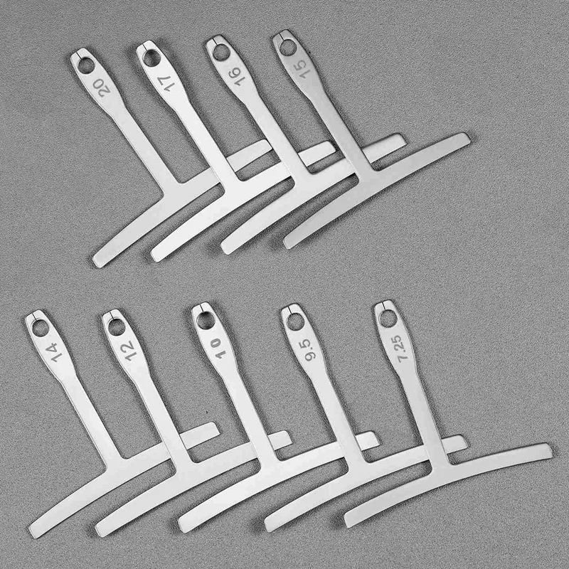 9 Under String Radius Gauge Guitar Luthier Tools 32 Blades Feeler Gauge ...
