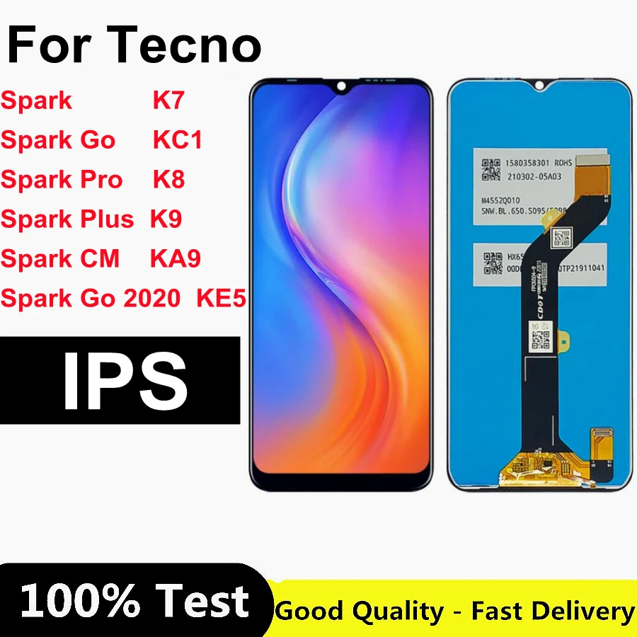 Tecno-Spart-2020-KE5-LCD-chispa-Pro-Plus-K9-K8-KC1-pantalla-MONTAJE-DE ...