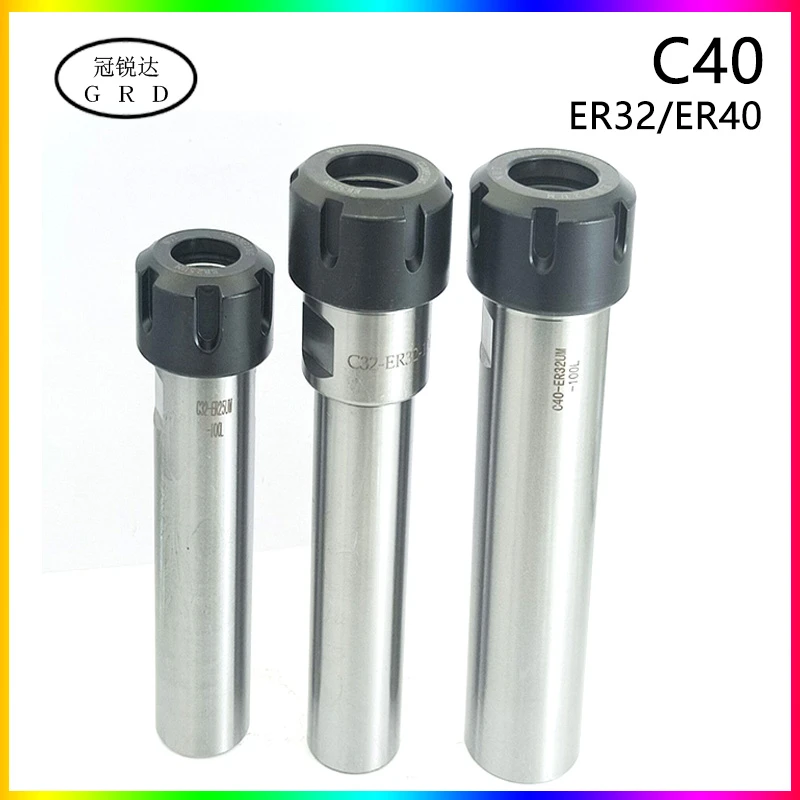 C40 Er32 Er40 100l 150l 200l Cnc Lathe Milling Machine Lengthened ...