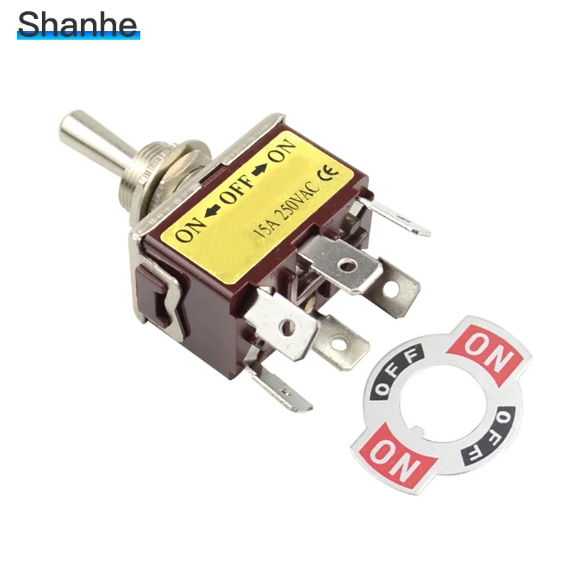 3pcs 12mm toggle switch 6 flat pin ON OFF ON|switch|on-off-on switchon-off-on - AliExpress