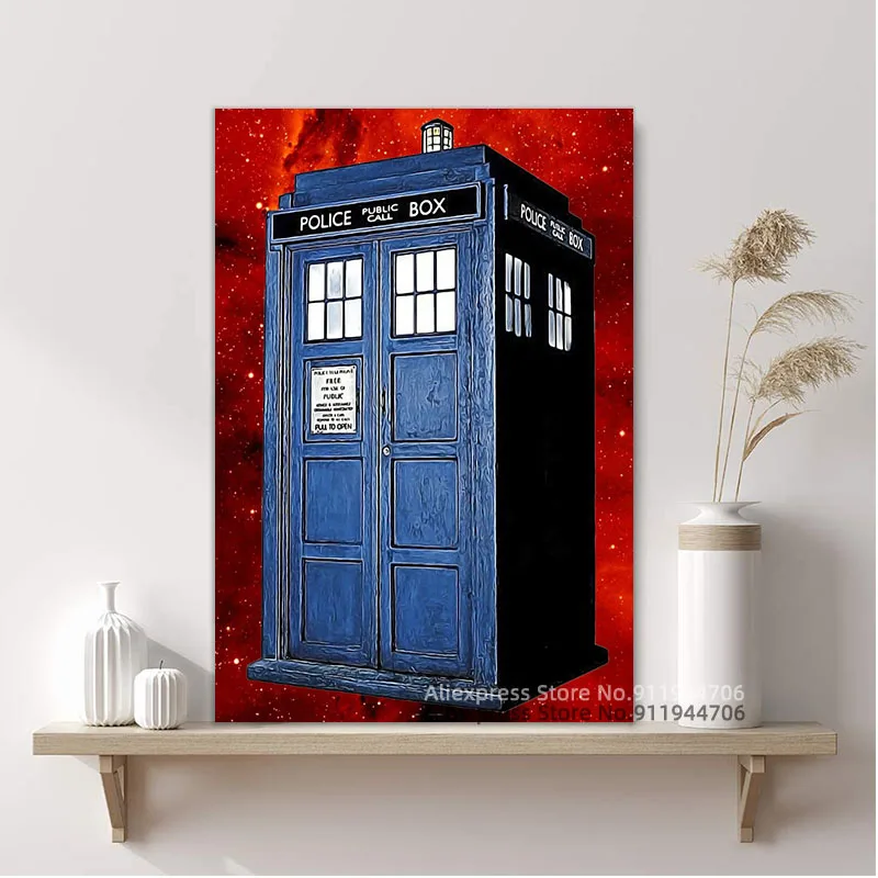 Doctor Who Tardis Painting