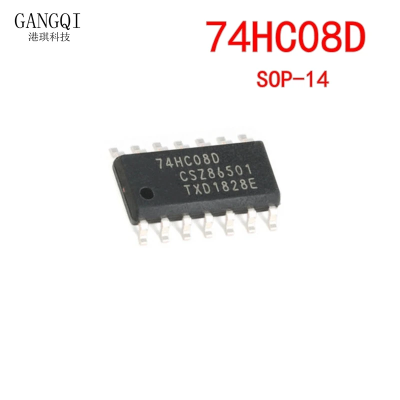 10PCS/Lot 74HC132D 74HC08D 74HC14D SN74HC08DR 74HC32D 74HC393D ...