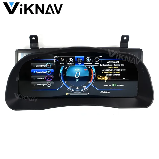 GPS Navi 12.3″ Android 9.0 Car LCD Meter instrument dashboard screen ...