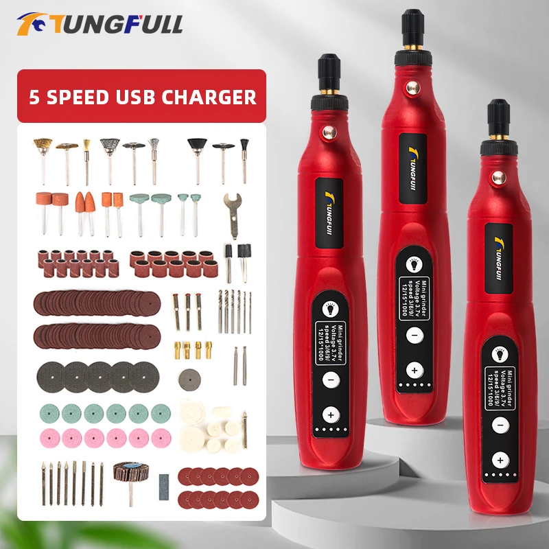 Mini Cordless Drill Rechargeable USB Woodworking Wireless Engraving Pen ...