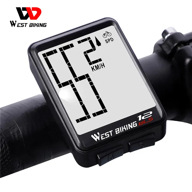 WEST-BIKING-Wireless-Bicycle-Computer-Large-Digital-Bike-Computer ...