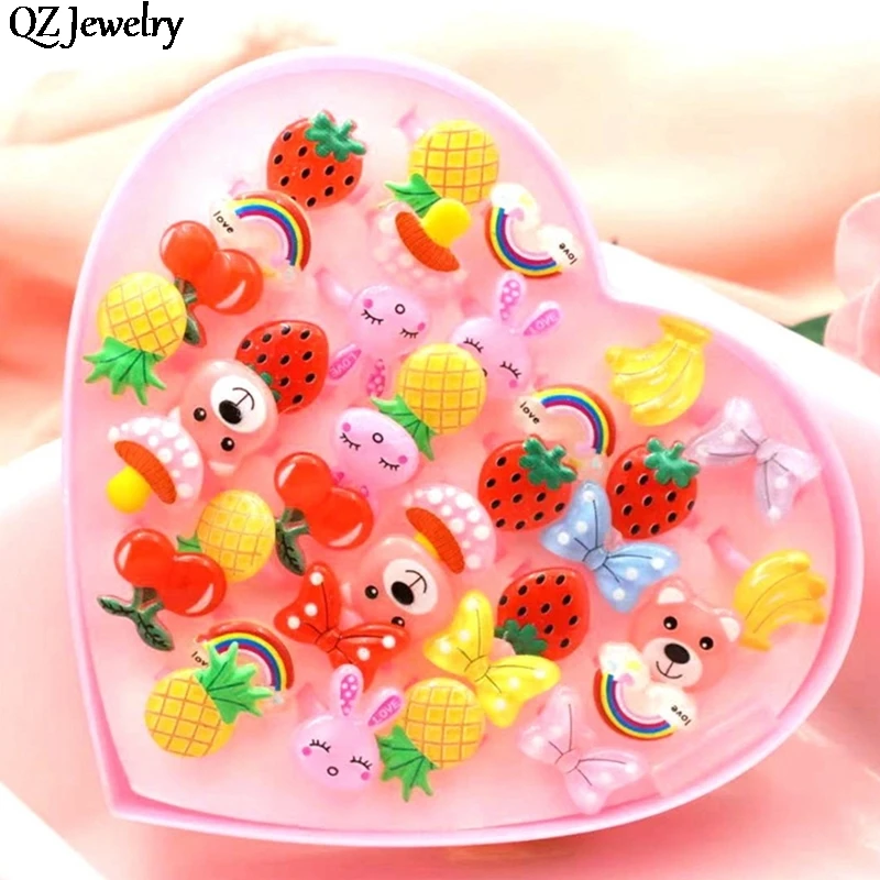 Plastic Rings Children | Fashion Jewelry Ring Kids | Kids Jewelry ...