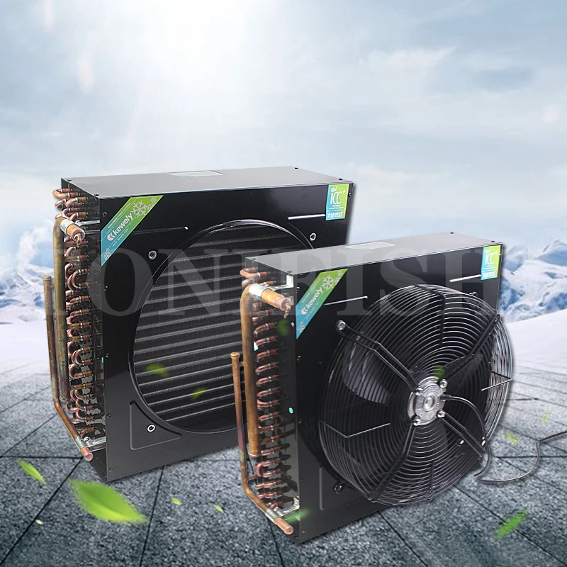 Condenser 3HP cold quick-freezer unit heat exchanger wind water cooling ...