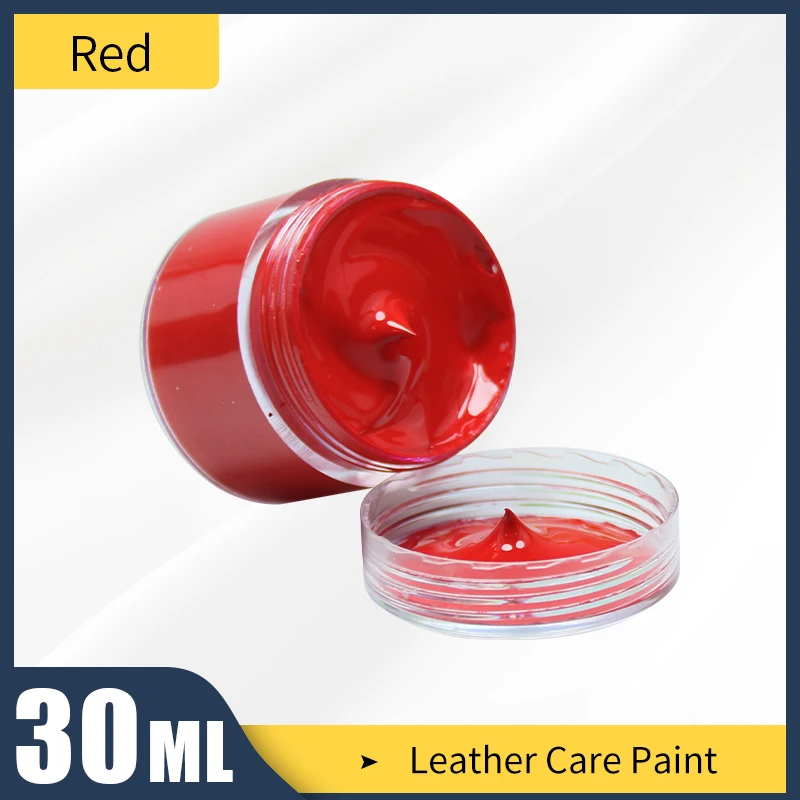 30ml Red Leather Paint For Painting Leather Bag,sofa, Shoes And Clothes ...