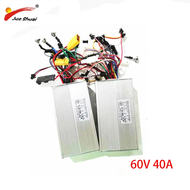60V 40A Aluminum Alloy Electric Scooter Controller Front Rear DC ...