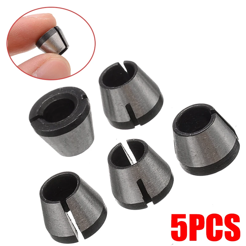 5pcs Drill Driver Fittings Collet Chuck 6mm Diameter Durable Drill ...