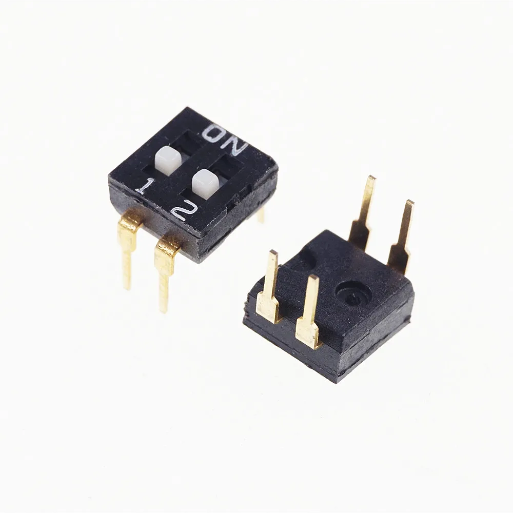 50pcs-Dip-Switches-SPST-2-Position-2-54mm-0-100-Slide-Standard-Actuator ...