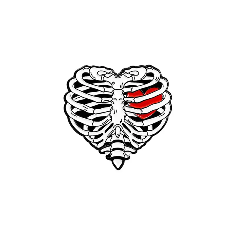Heart Rib Cage Drawing