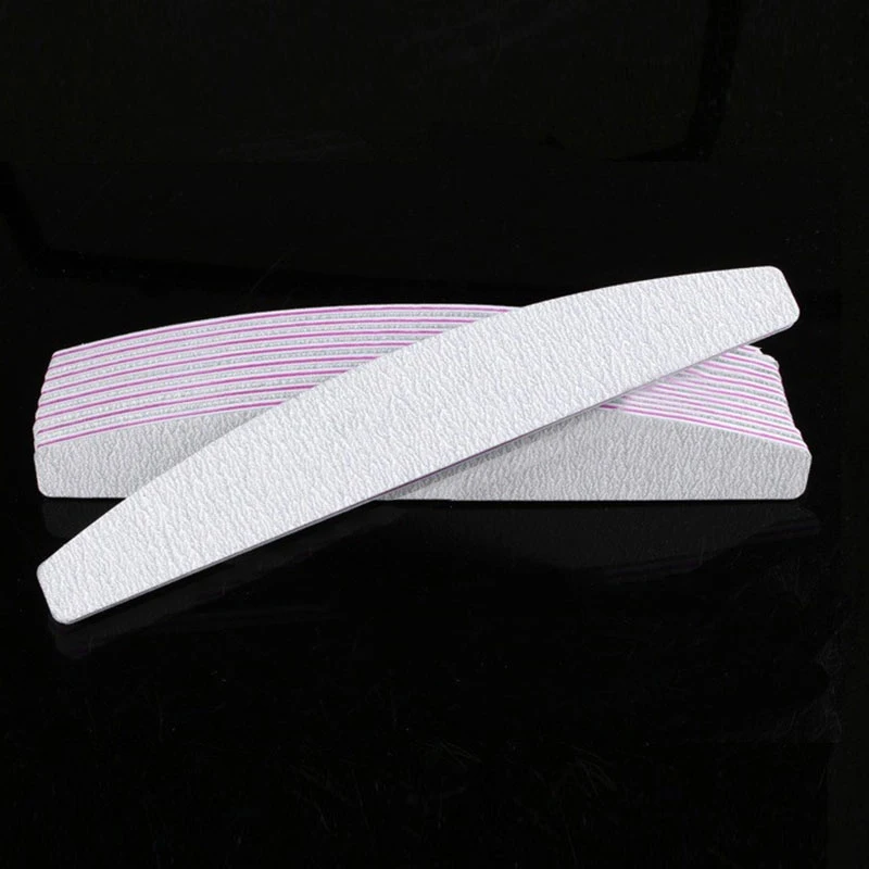Lima De Uñas 100 180 Grano Pulidora De Cebra Papel De Lija De Doble