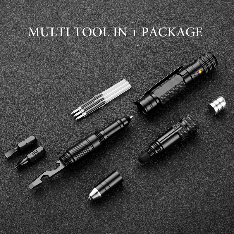 New-Defense-Multi-Function-Tactical-Pen-Emergency-Flashlight ...