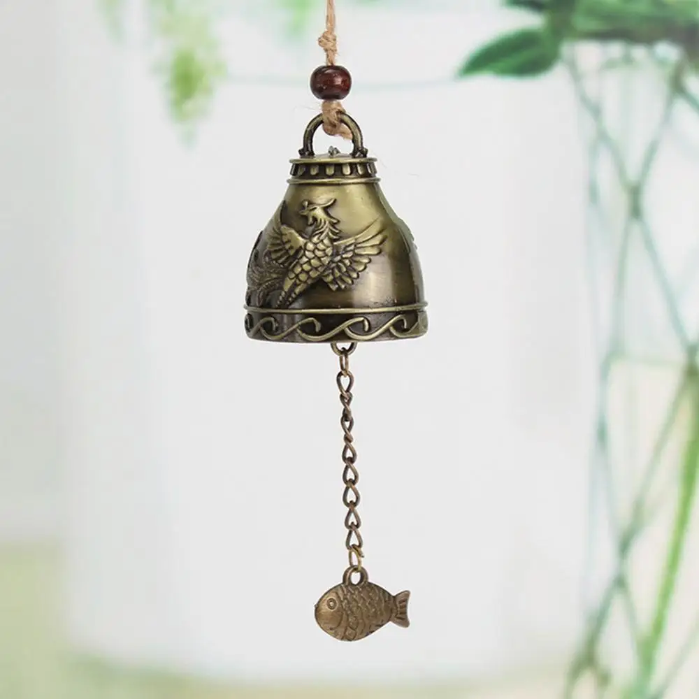Ancient Metal Wind Chimes Bells Chinese Dragon Buddha Fengshui Lucky ...