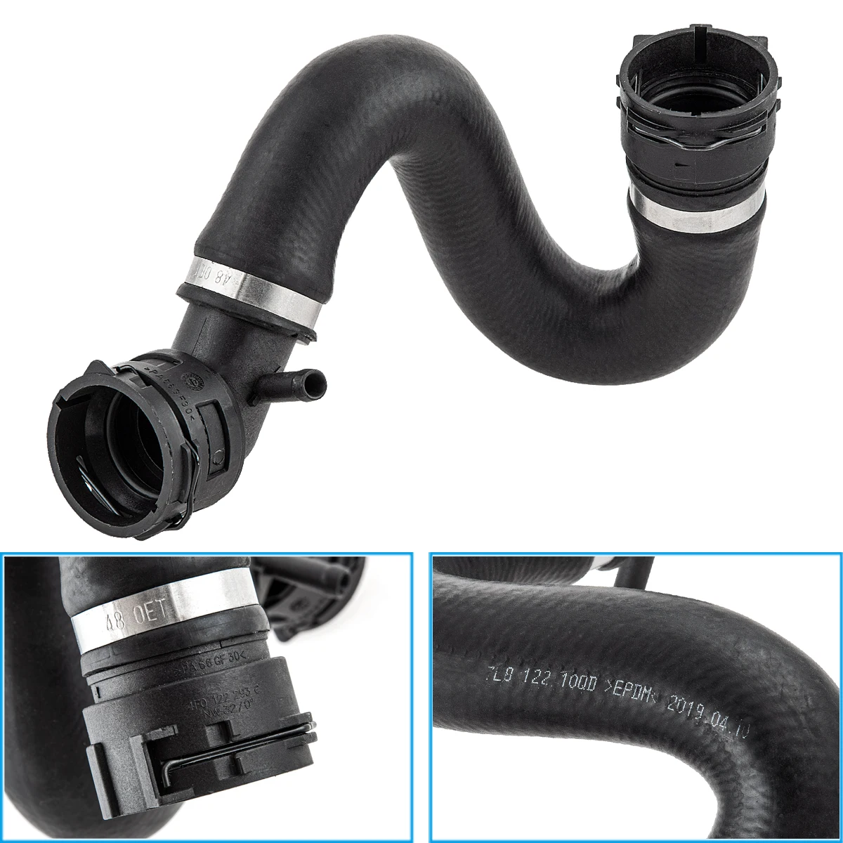 상부 라디에이터 냉각수 호스 7L8122101D 7L8 122 101 D Audi Q7 3.0L V6 2011 2015|호스 ...
