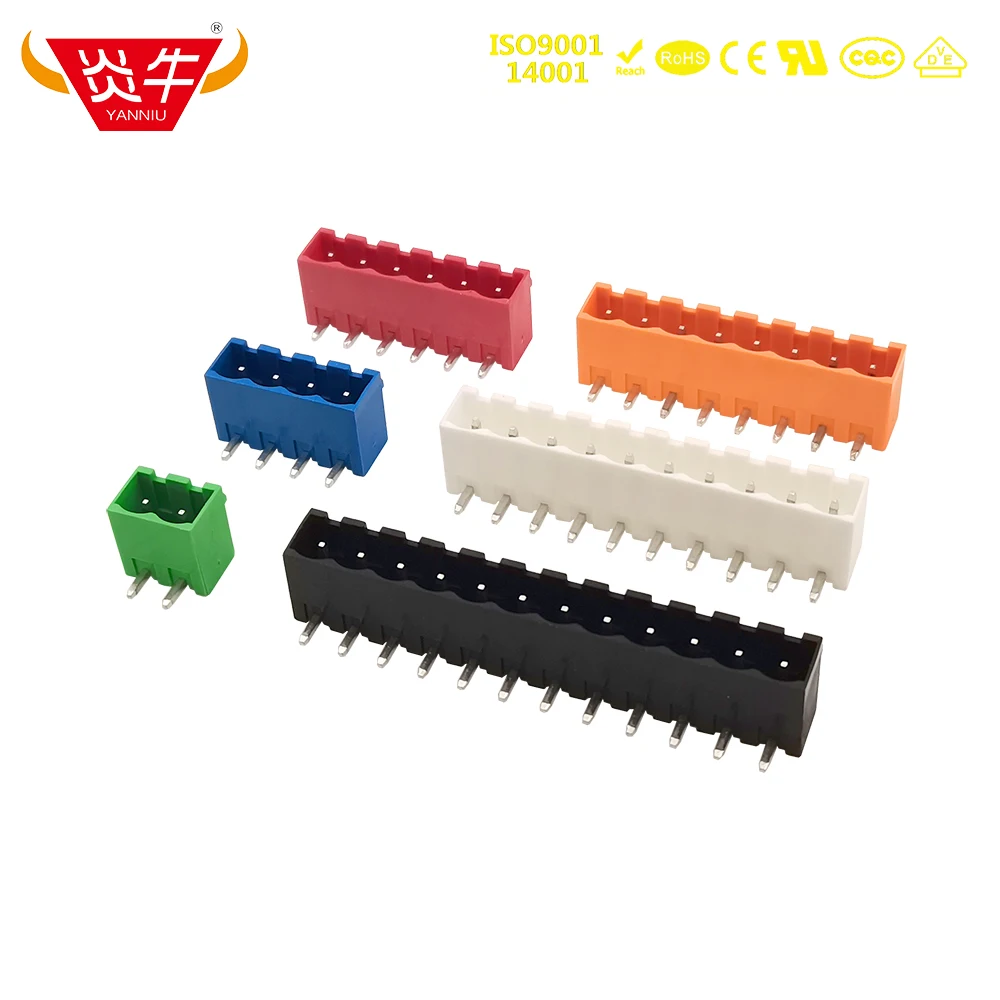 Kf2edgrc 5.08 2p ~ 12p Pcb Connector Plug-in Teminal Block 2edgrc 5 ...