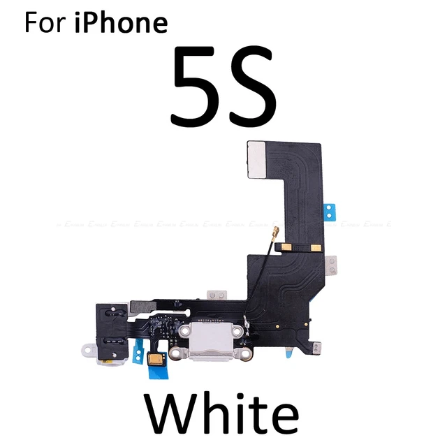 IPhone 5 Charging Dock Port Headphone Jack Replacement White ...