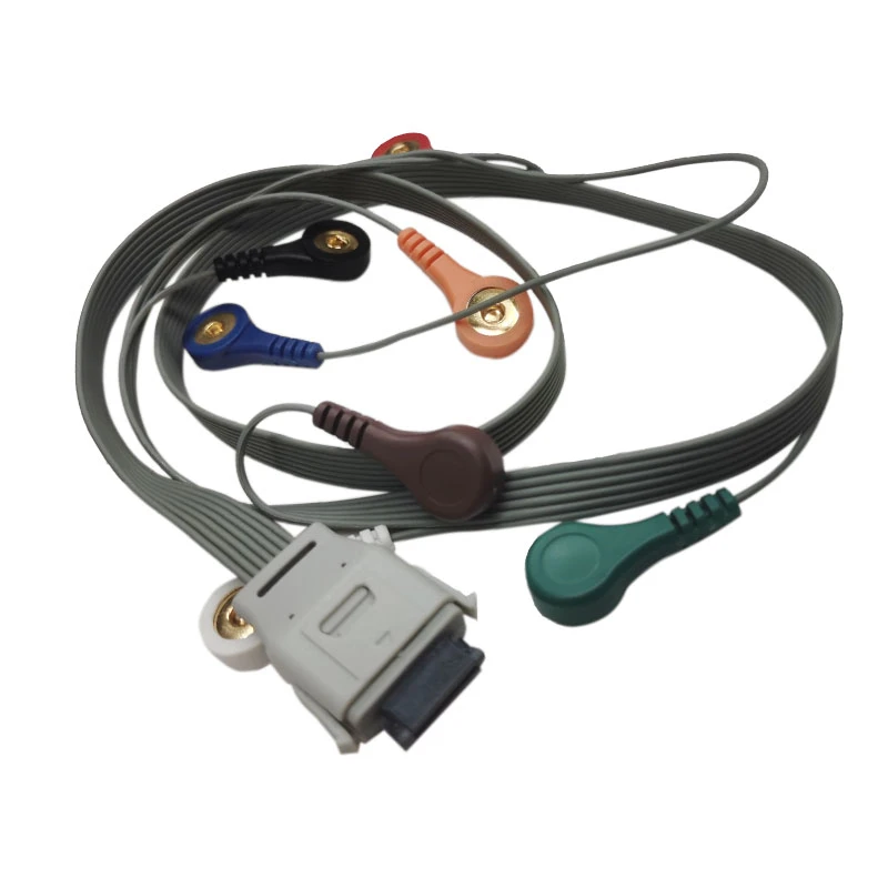 Holter Cable 26 Pin 7 Leads Snap 4.0 AHA for Biomedical Instrument ...