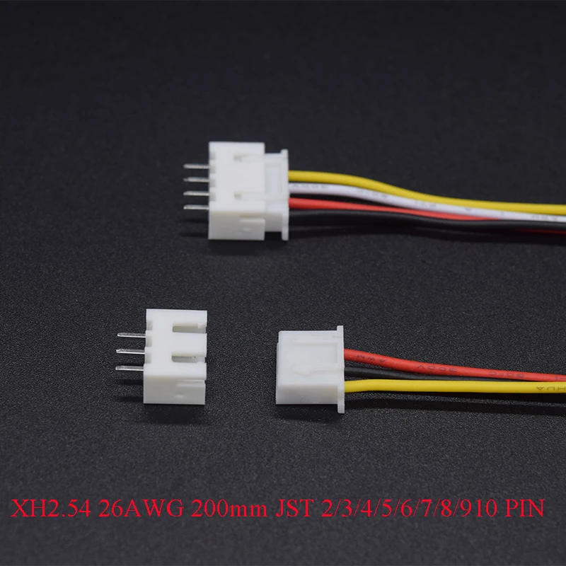 10 Sets/Lot JST XH XH2.54 2.54mm Pitch 2/3/4/5/6/7/8/9/10 P Pin ...
