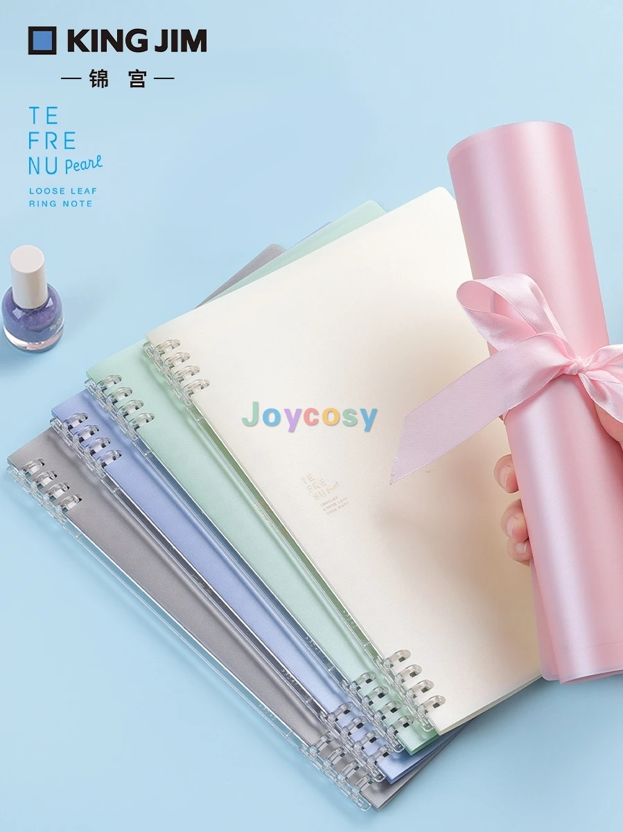 Kingjim King Jim Tefrenu แหวนใบหลวมหมายเหตุ Binder Pearlescent สี ...