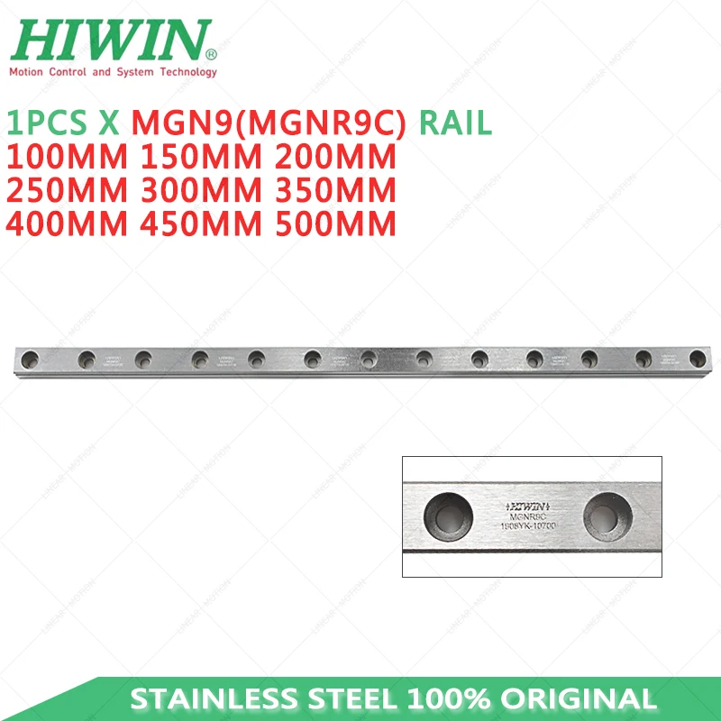 HIWIN MGN9 Linear Guide Rail MGNR9C Rail 9mm linear guideway 150mm ...