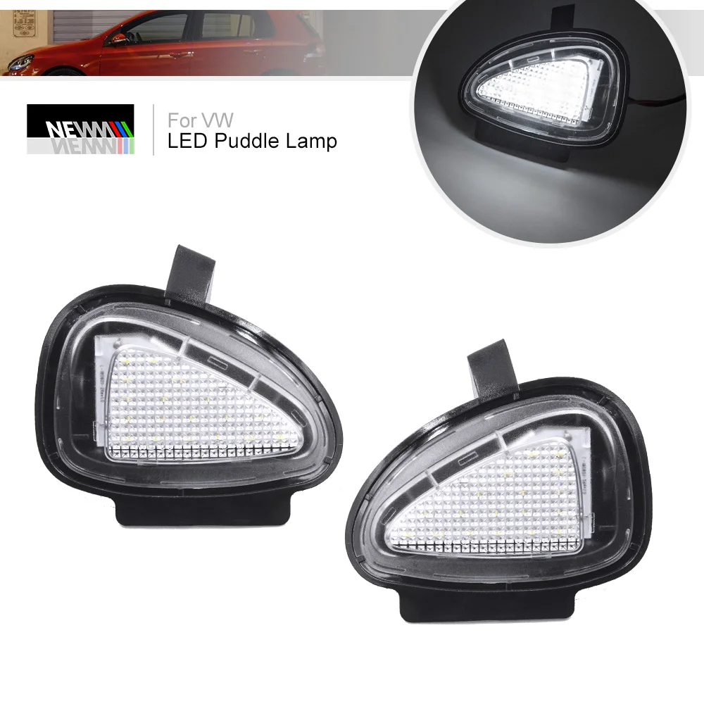 LED Under Side Mirror Puddle Lights for VW MK6 Golf GTi 2010 2011 2012 ...