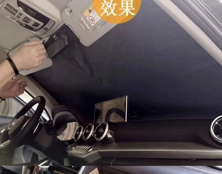 Customized-sunshade-for-various-models-Thick-black-car-front-windshield ...