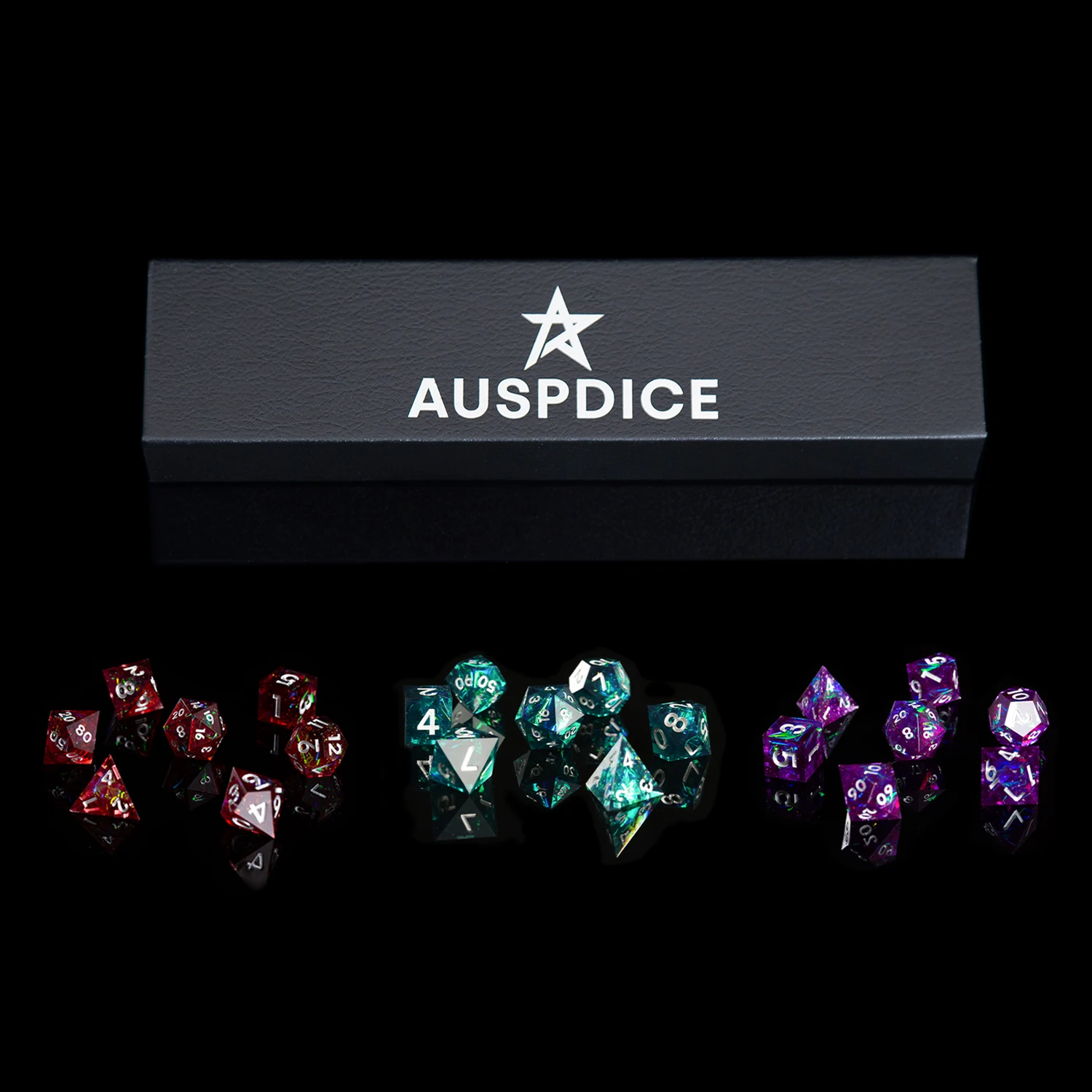 Dnd Dice Sets Sharp Edge Dice Polyhedral Mirror Dice Sets Galaxy Dice ...