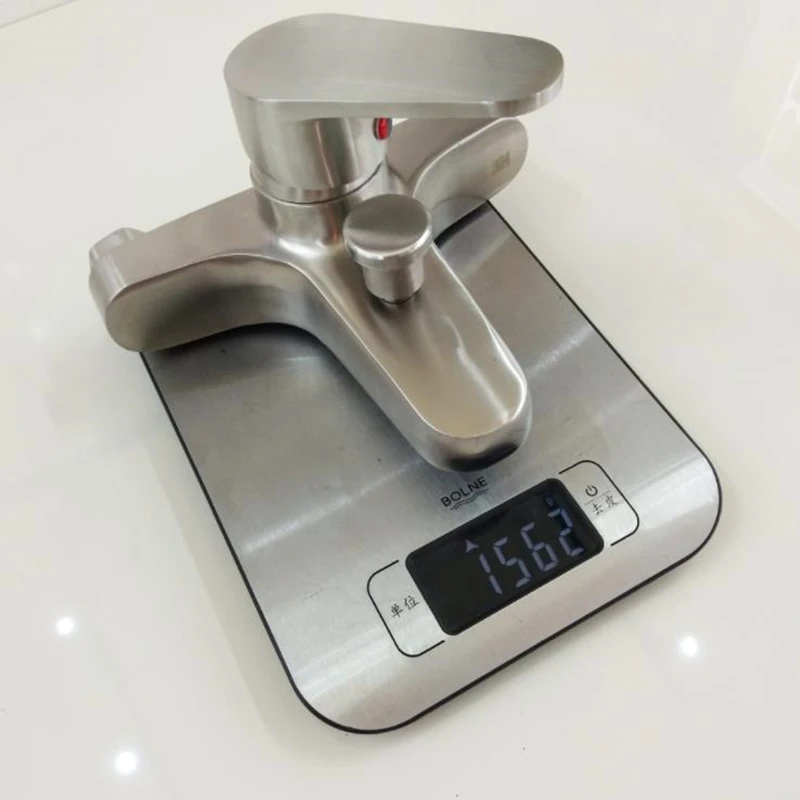 Robinetterie cuisine,Robinet de baignoire en acier inoxydable 304 ...