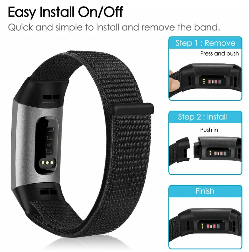 Fitbit Charge 4 Velcro Strap | FitGear NZ