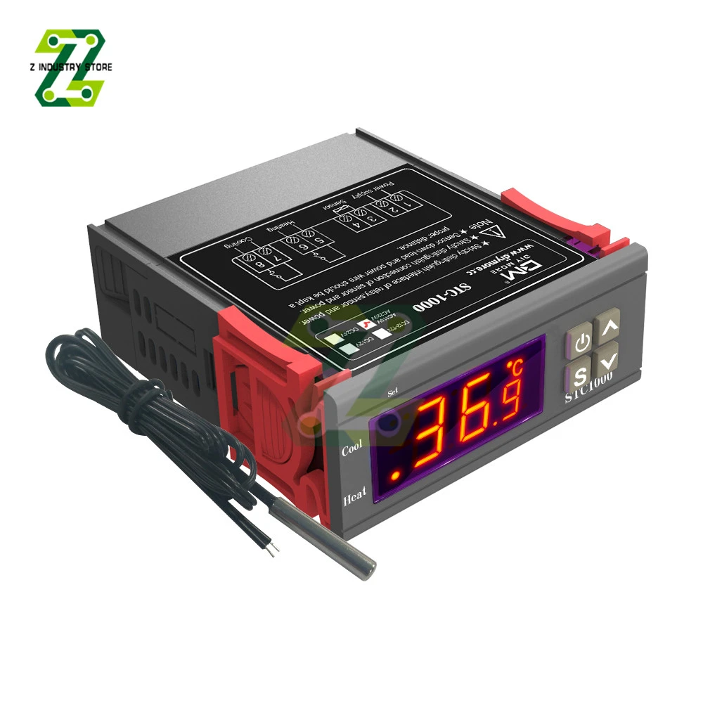 STC-1000 Temperature Controller 110 220V Dual Digital Temperature ...