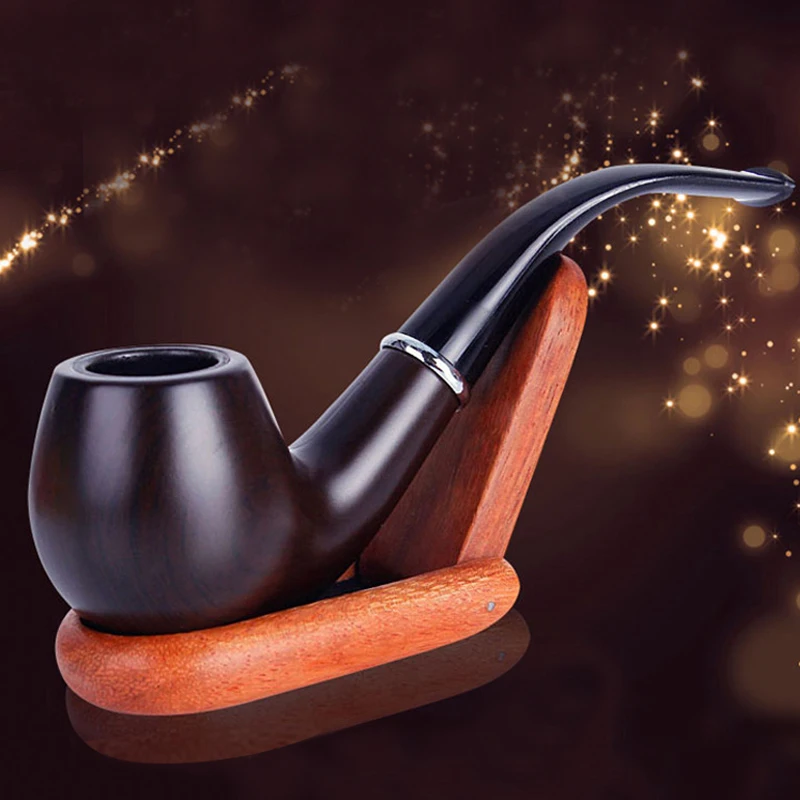 1-Pcs-Wood-Smoking-Pipe-Handmade-Tobacco-Pipe-Classic-Bent-Pipes ...