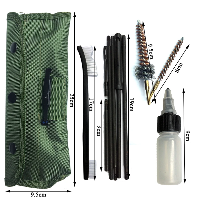 Rifle Gun Cleaning Kit Set New Arrival 10 Piece .22cal 5.56mm Cleaning ...